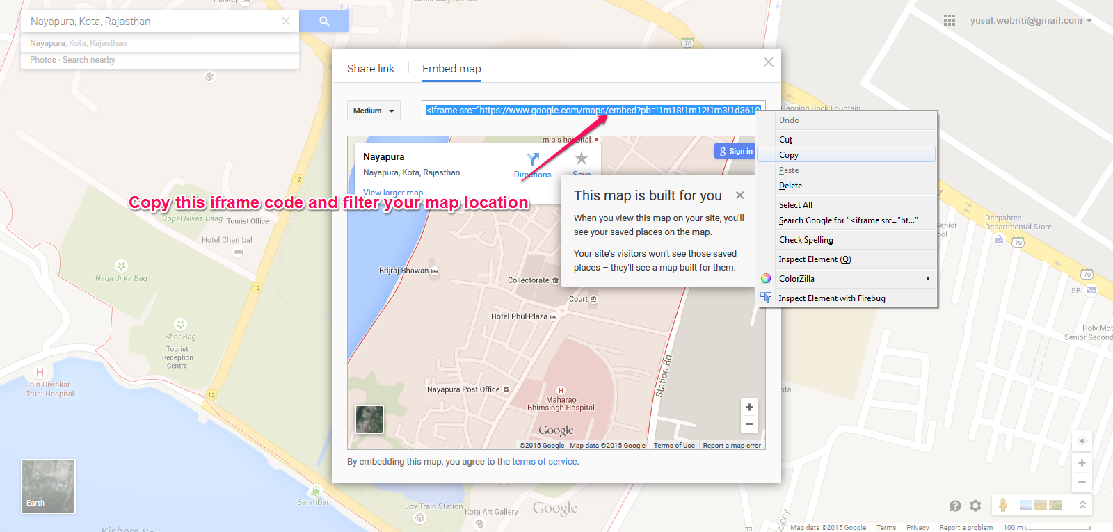 How To Get Google Map URL Webriti Help Centre