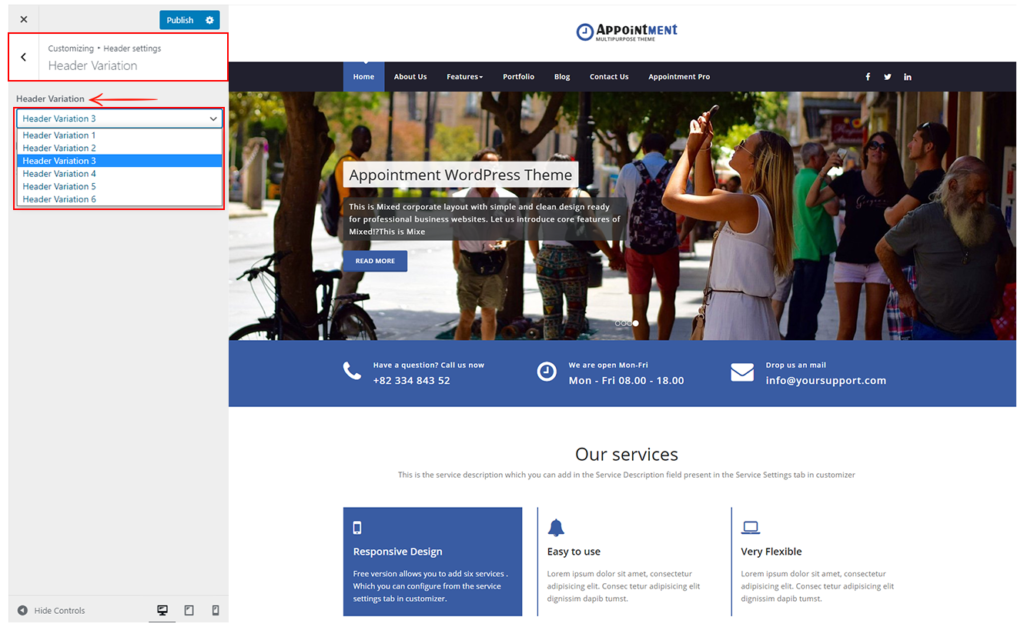 How to set Appointment Blue theme variants using Appointment Pro ...